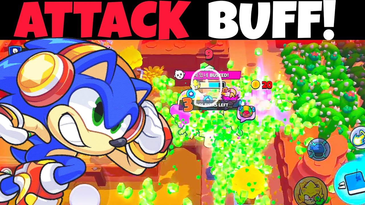 Sonic got huge attack buff! #squadbusters - YouTube