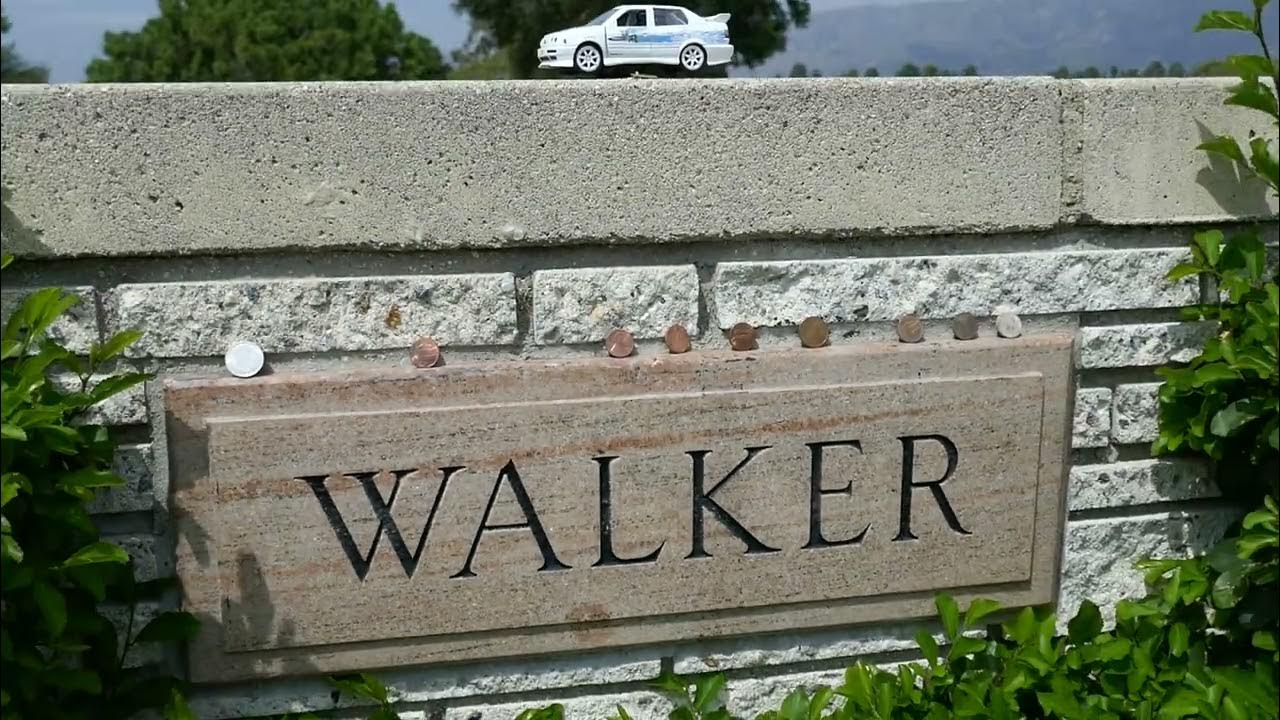 Actor Paul Walker Grave Forest Lawn Hollywood Hills Los Angeles California USA September 1, 2023 ...