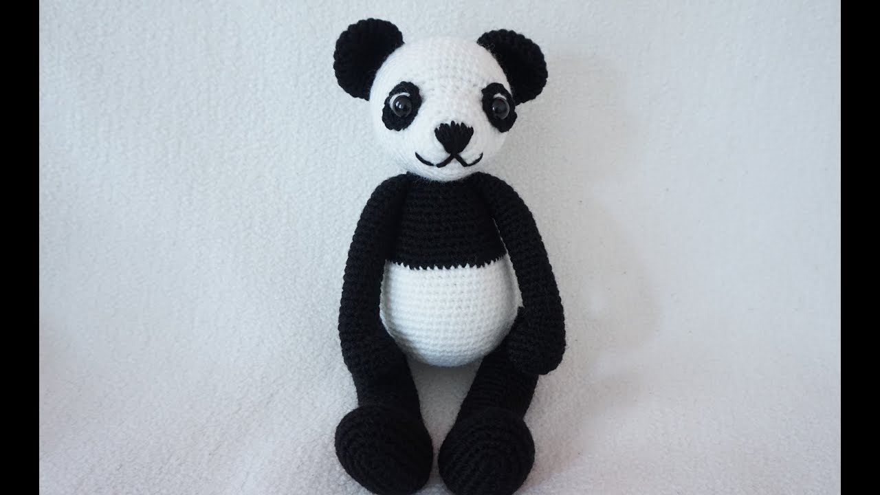 How to crochet amigurumi Panda / animal crochet tutorial - YouTube