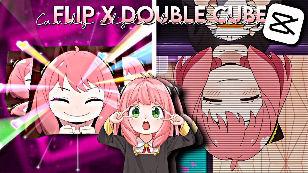 #1 flip x double cube transition // candy style | capcut tutorial - YouTube