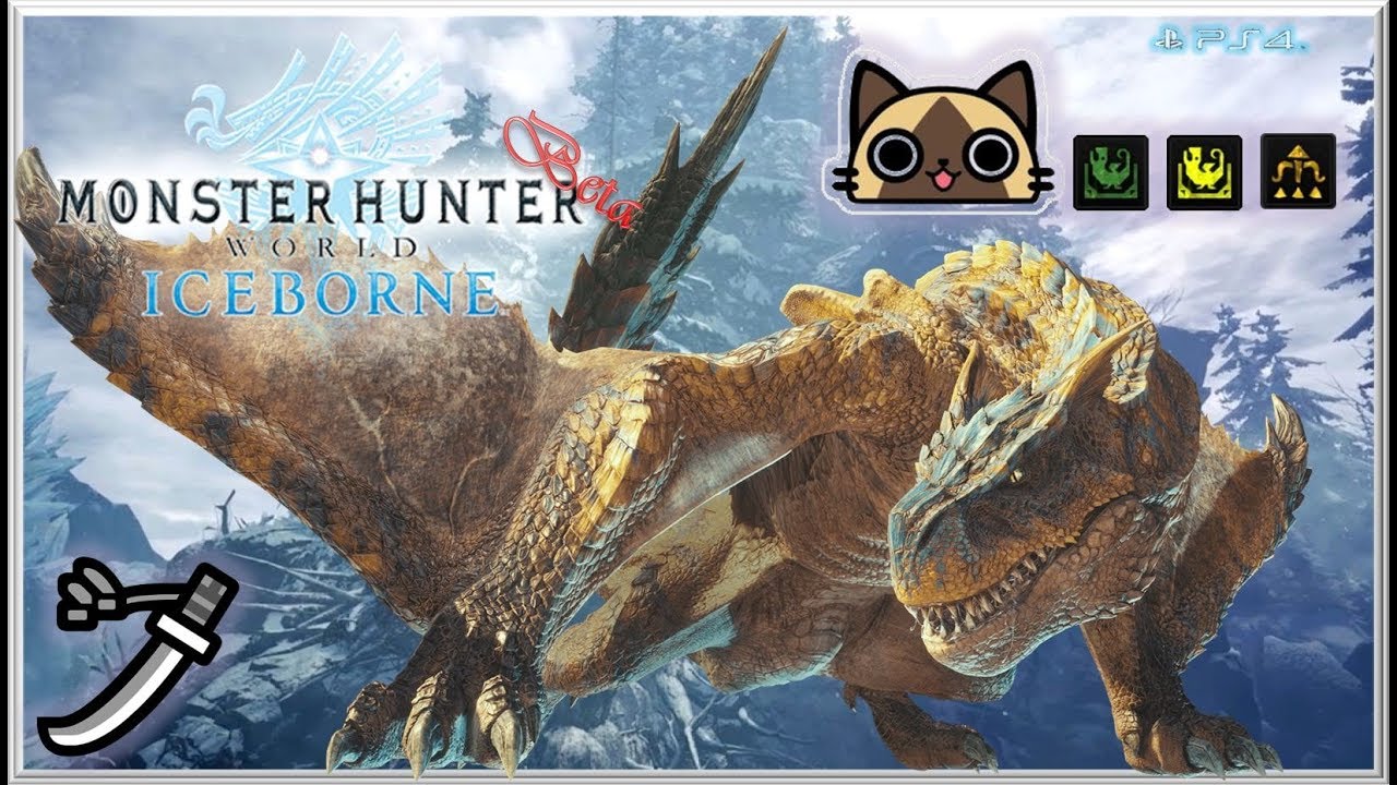 【MHWI-Beta】霸道的轟龍vs無恥的獵人與貓！ | Tigrex 【Long Sword Solo】 - YouTube