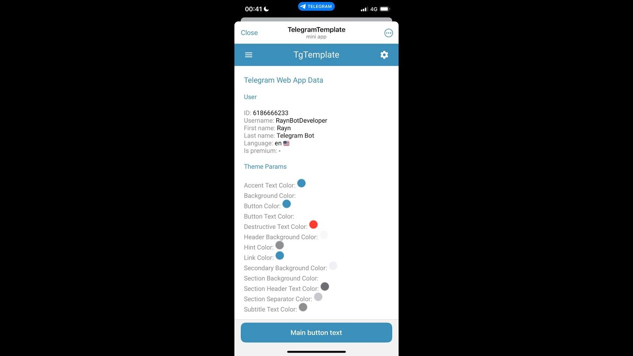 Telegram Mini WebApp Template: Quick Start and Key Features - YouTube