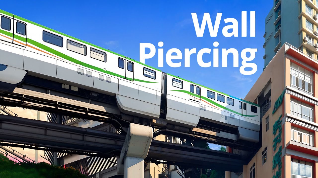 Chongqing's Insane Wall-Piercing Train - A Day Trip (4K) - YouTube