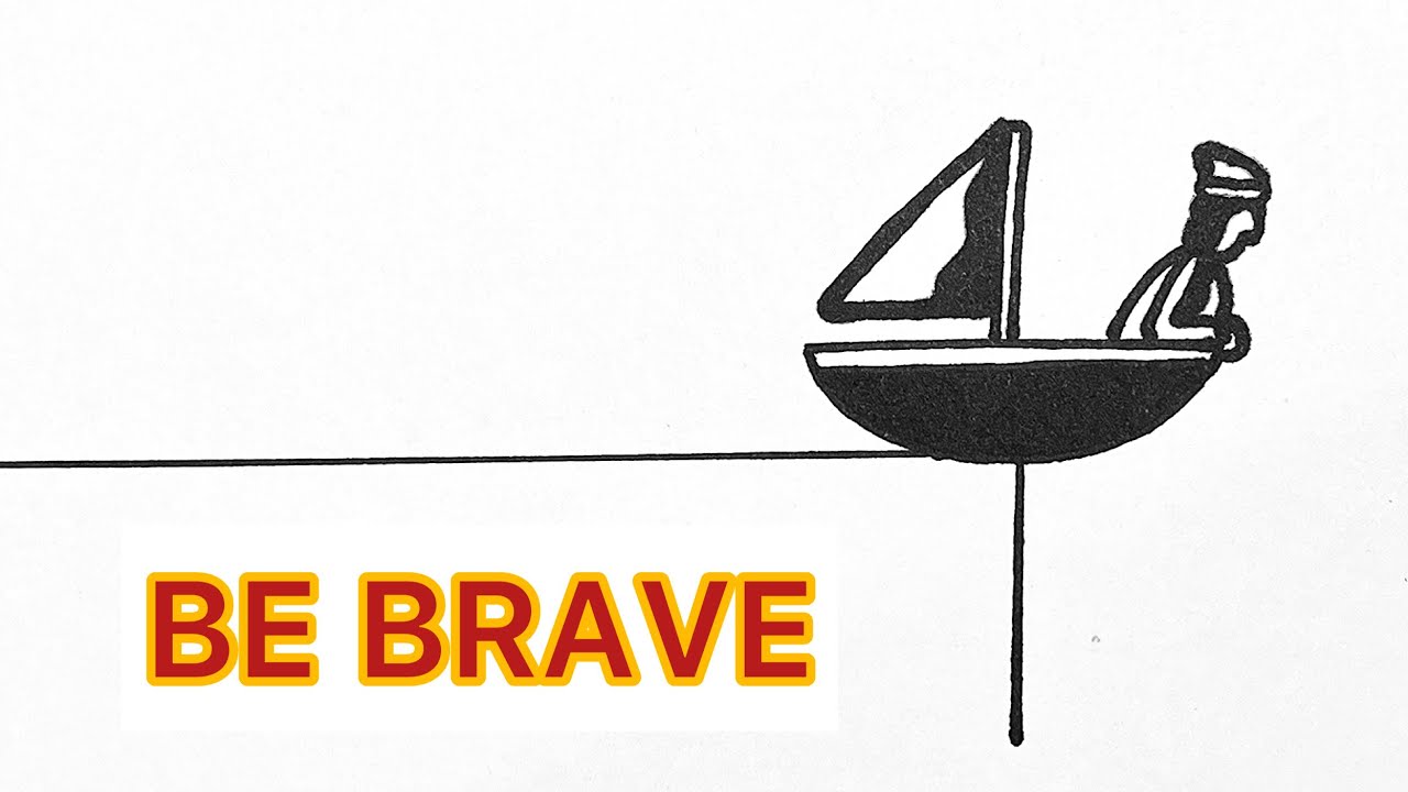 How to Draw a Meaningful Drawing || BE BRAVE - YouTube