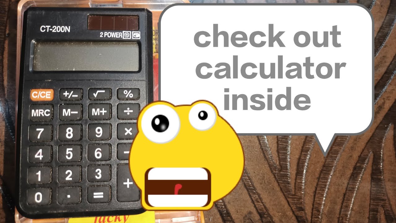 Calculator inside 👍😳👈 - YouTube