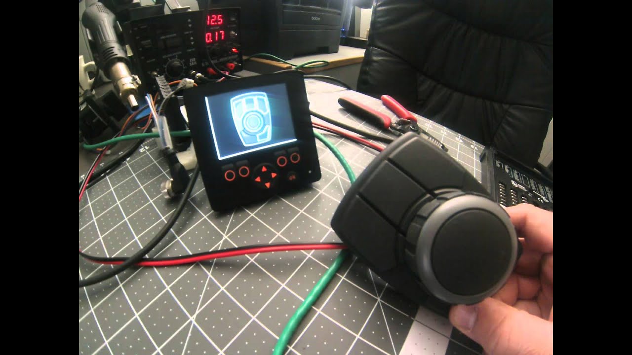 Canbus demo. Joystick, PLC, & 2.3" Display - YouTube