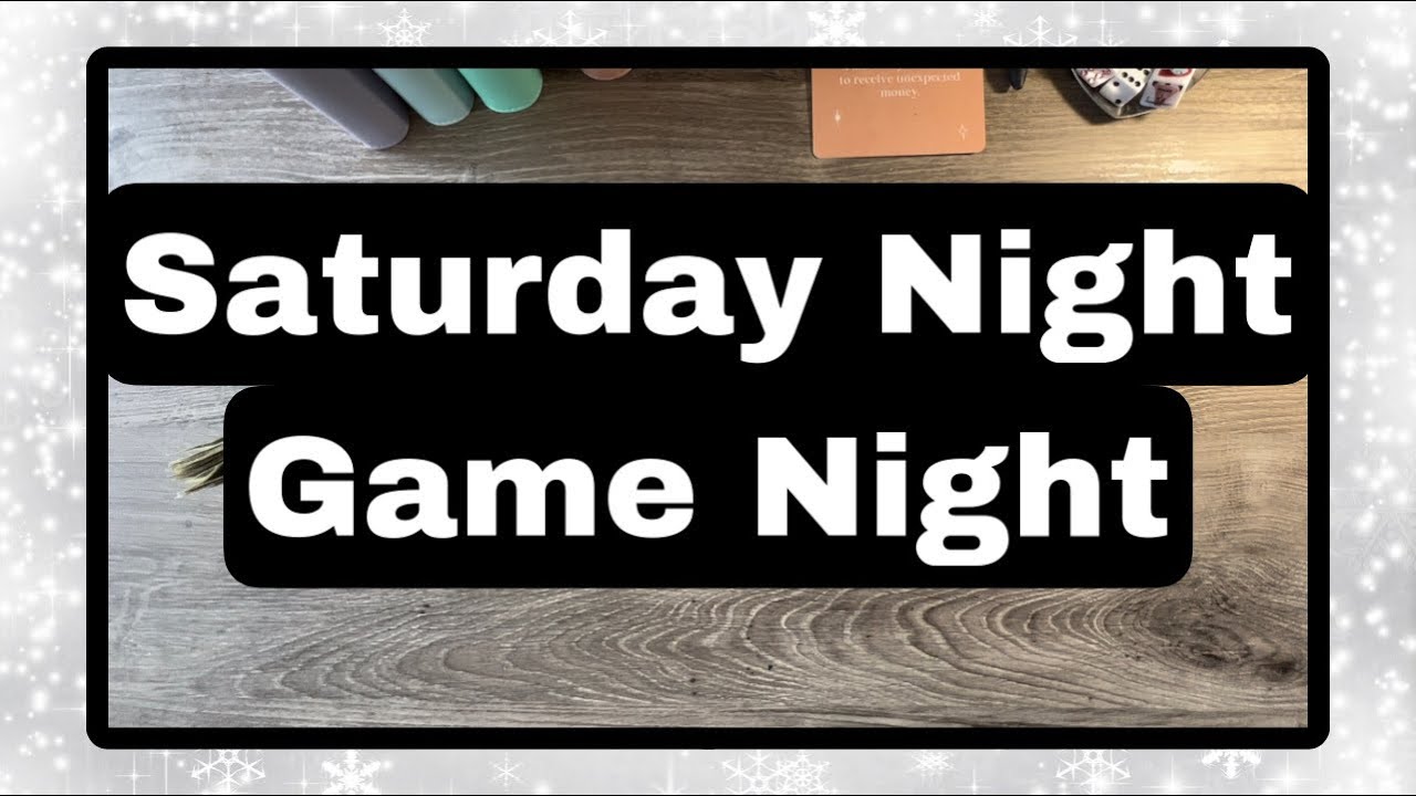 Saturday Night Game Night - YouTube