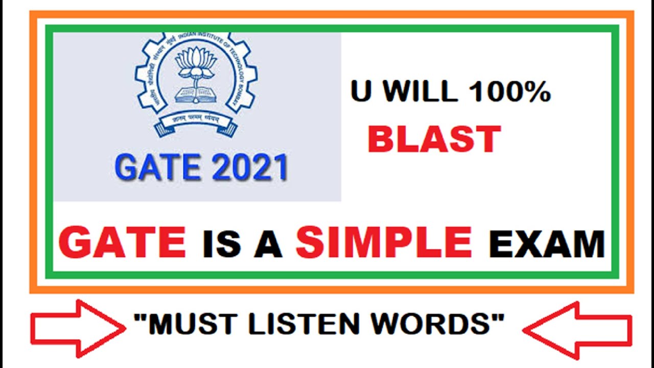 GATE Exam is very Simple | Just crack it | GATE 2021 | Inspirational ...