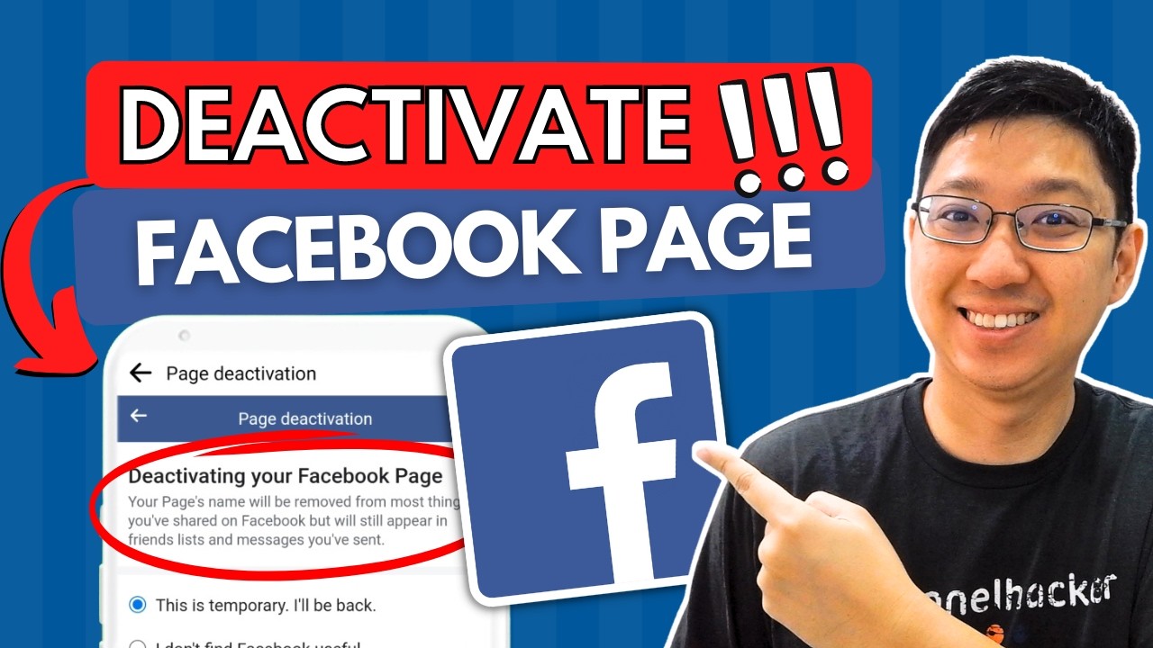 How to Deactivate or Reactivate Facebook Page [UPDATED] - YouTube