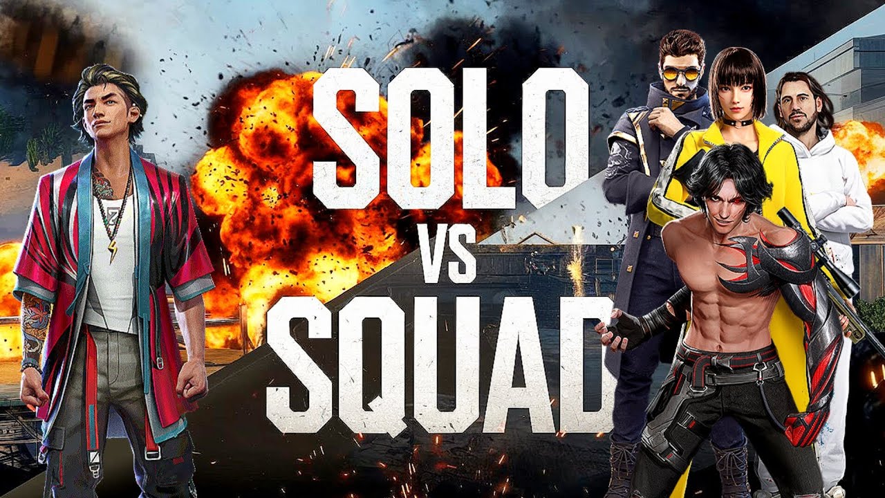 Solo Vs Squad 🔥| Only Green Challenge 🇮🇳 | Full Map Free Fire Gameplay ...