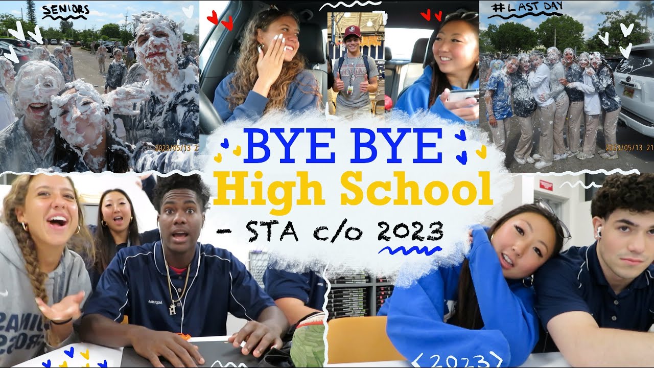 BYE BYE HIGH SCHOOL...LAST DAYS AS SENIORS - YouTube