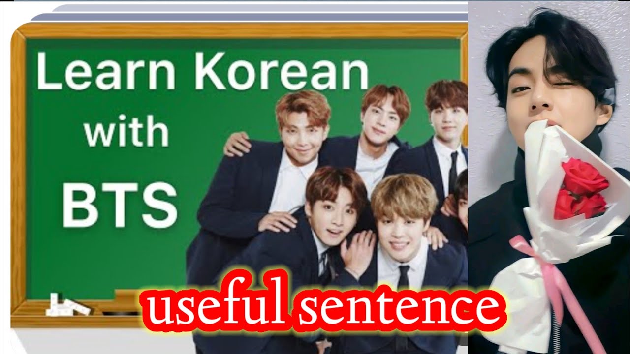 Learn Korean With BTS! K-Pop Fan Must Know Phrases!/Korean sentence # ...
