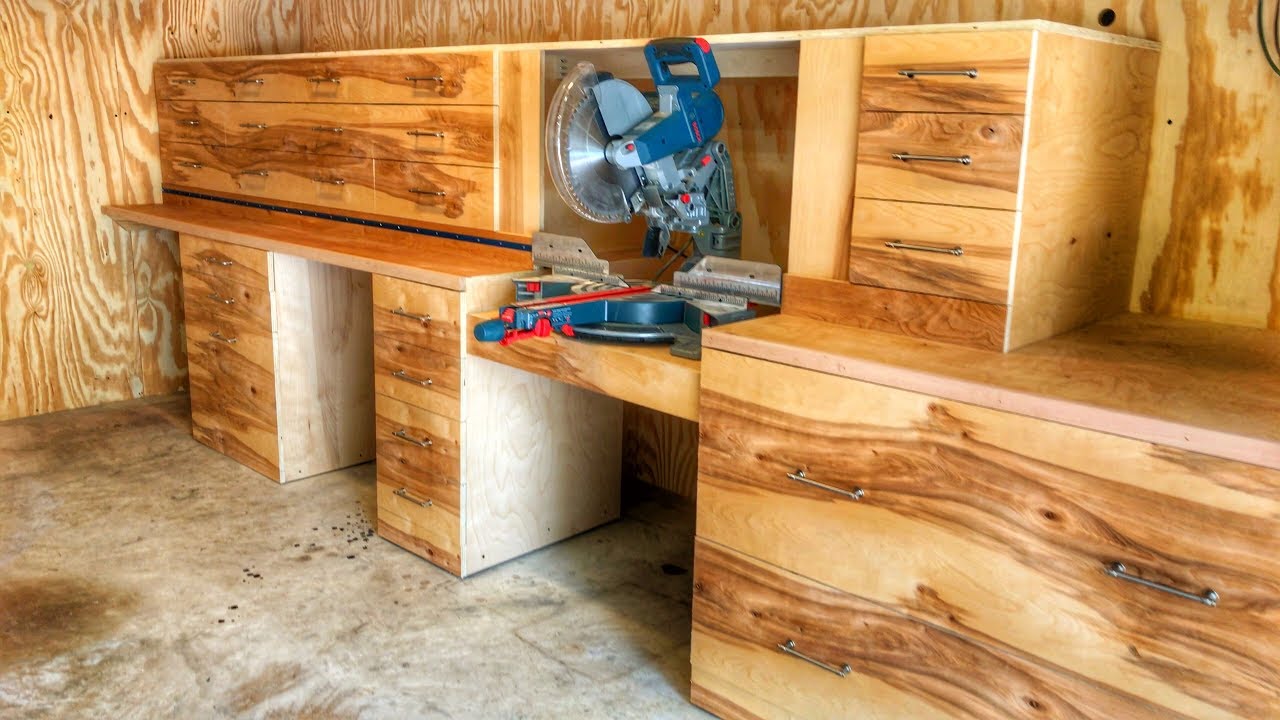 Miter Saw Station Build - YouTube