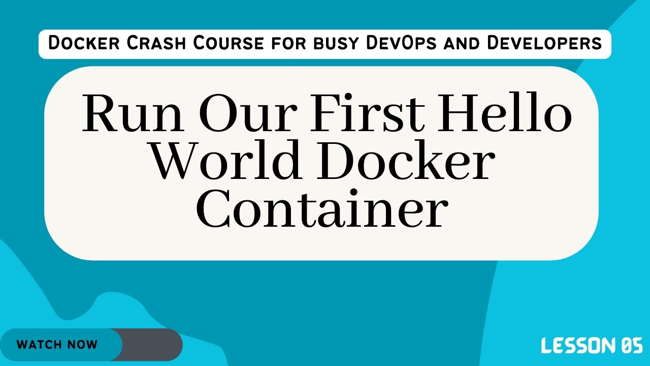 Our First Docker Container: A Surprising Outcome You Need to See - YouTube