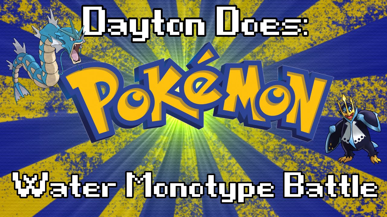 Water Monotype Pokemon Battle : Water vs Grass - Gyarados the God ...