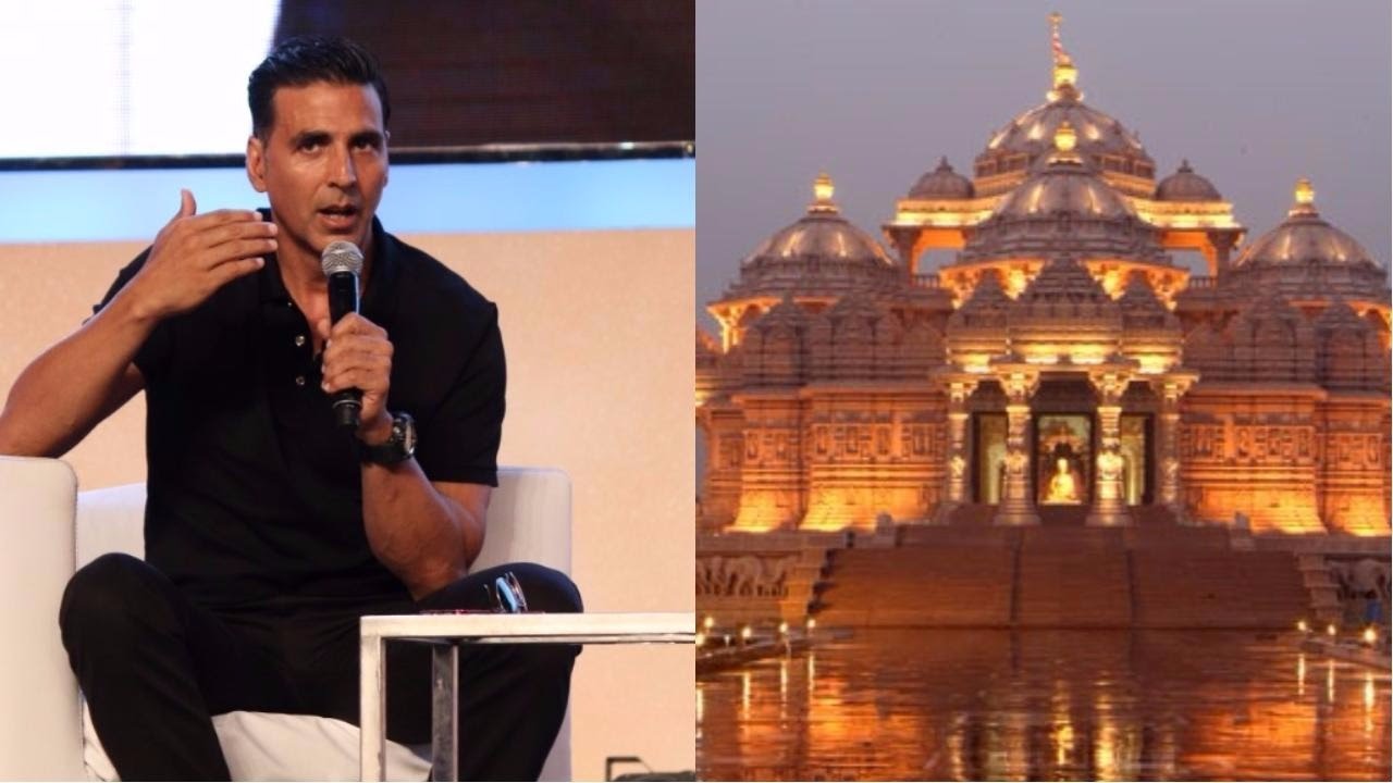 Akshay Kumar Defines True Meaning Of Mandir - YouTube