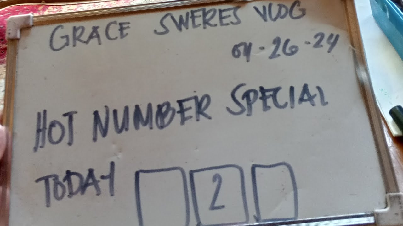 HOT NUMBER SPECIAL TODAY APRIL 26|GRACESWERTRESVLOG - YouTube
