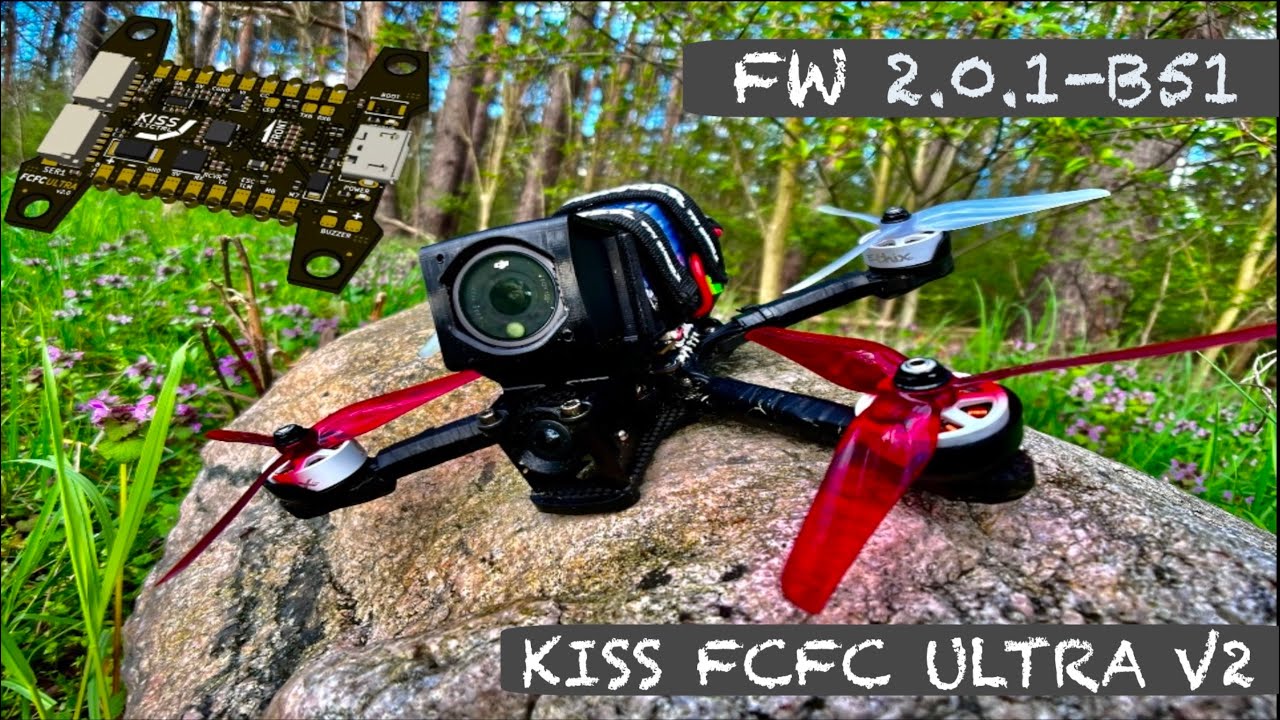 First flight with KISS FCFC Ultra / Apex 5". - YouTube