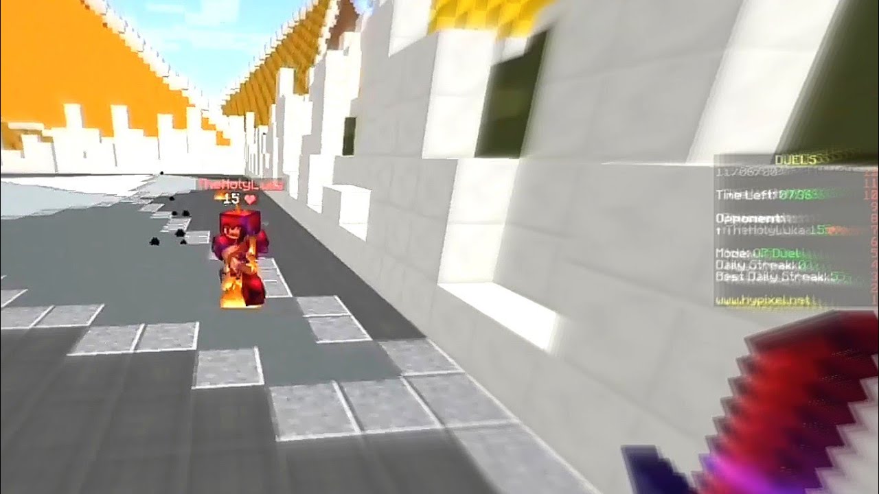 CHEAT ? DUEL Minecraft Hypixel [REACH] - YouTube