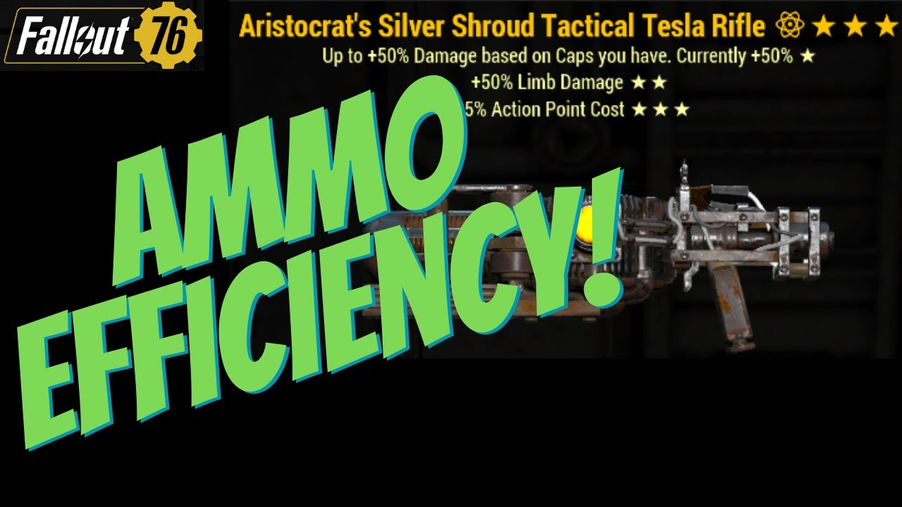 Fallout 76 - The Tesla Rifle: No Quad, No Problem! - YouTube