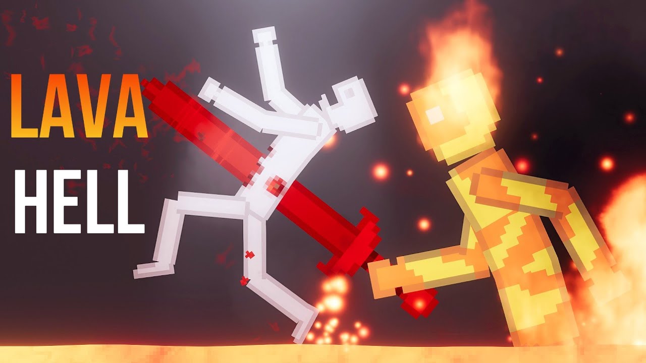 People vs Lava Human in LAVA HELL - People Playground 1.26 beta - YouTube