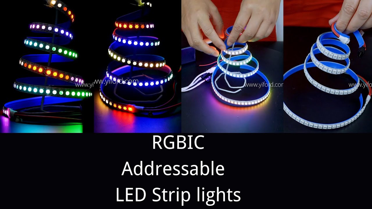 RGBIC magic led strip lights addressable light strips - YouTube