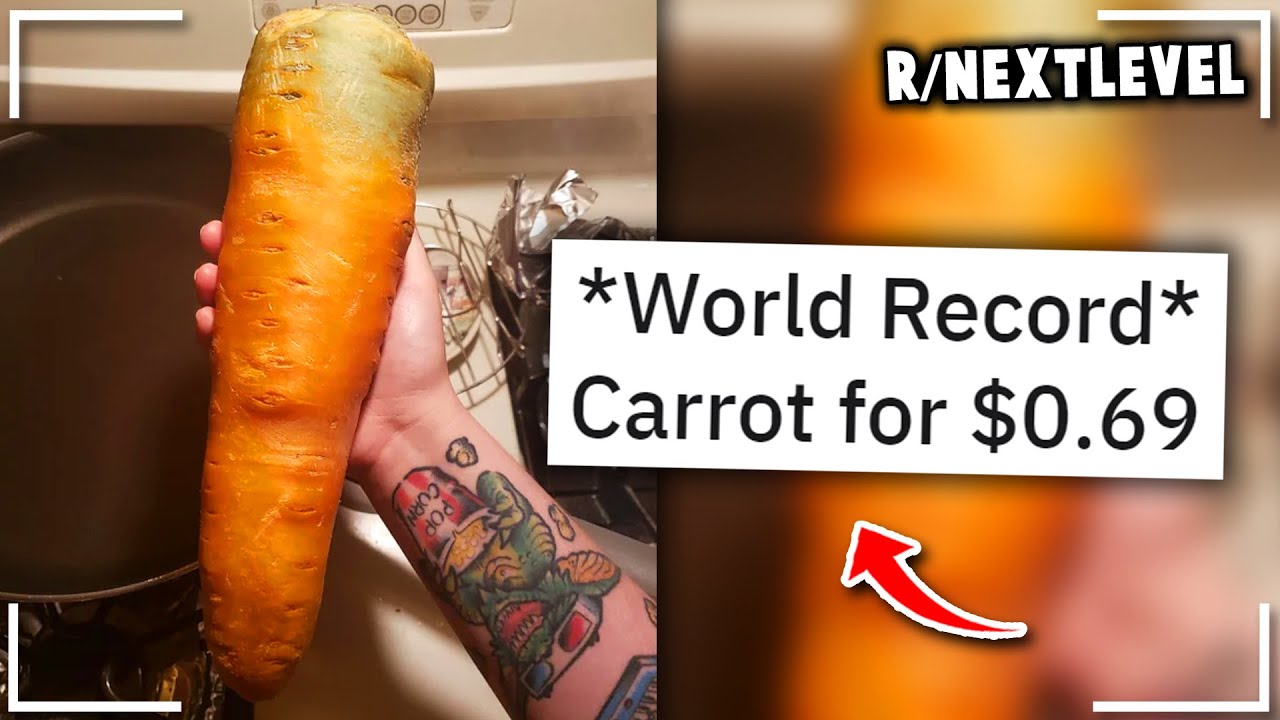 r/NextLevel | "I found the largest carrot ever for $0.69..." *WORLD ...