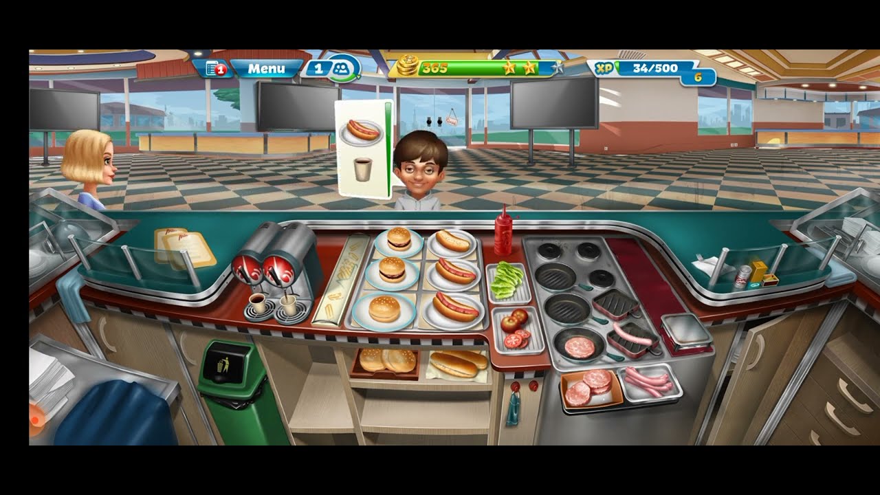 Cooking Fever: Gameplay Walkthrough Part 4 - Fast Food Court Level 16 ...