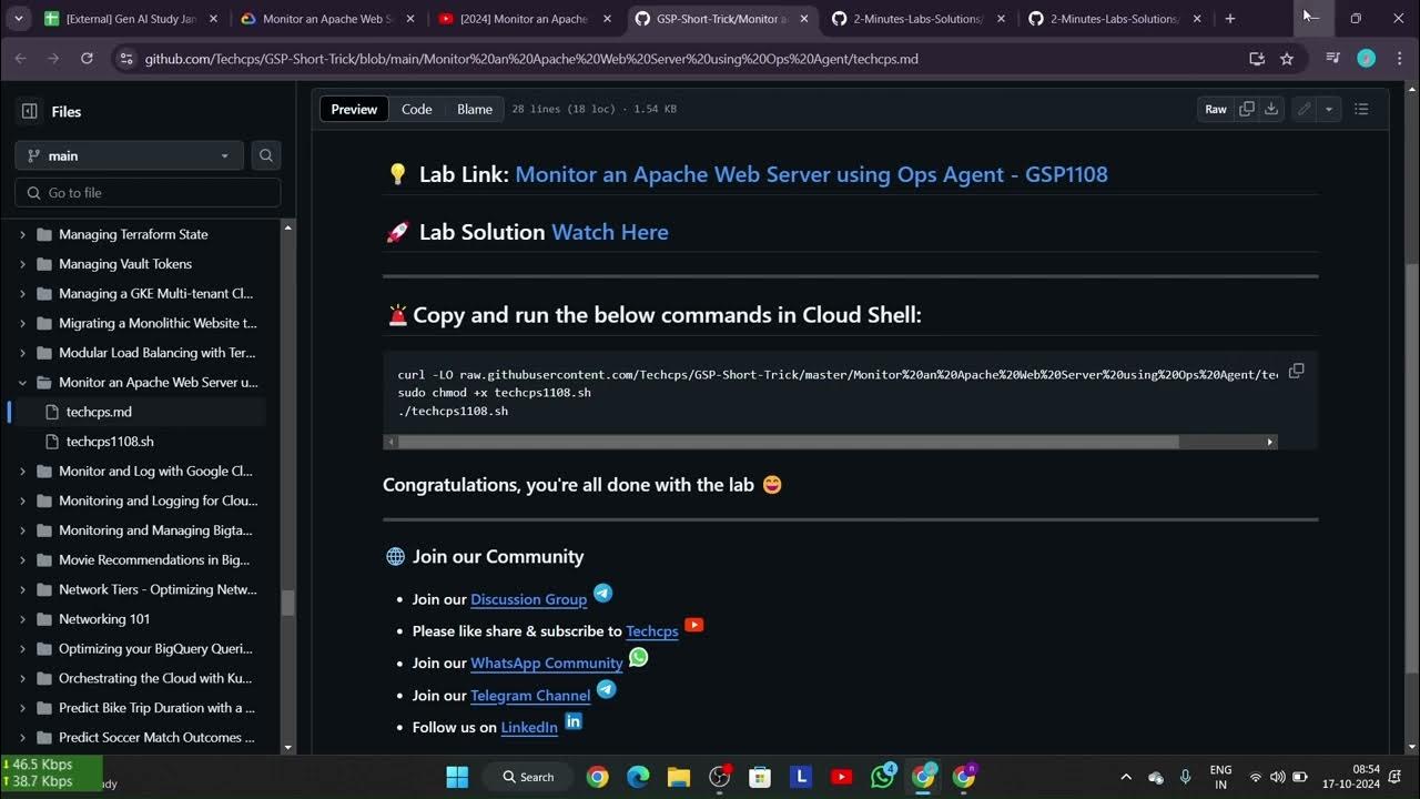 Module : 10 Lab : 3 || Monitor an Apache Web Server using Ops Agent - YouTube