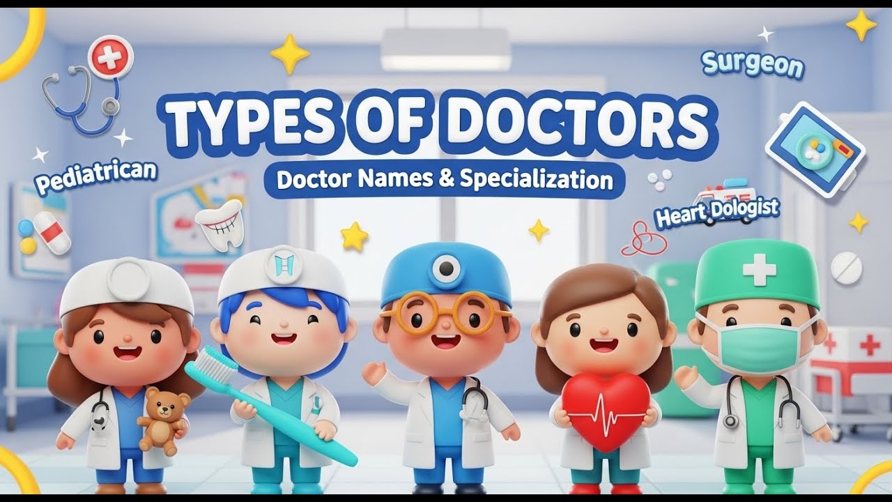 Types of Doctors | Doctor Names | Types of Specialist Doctors - YouTube