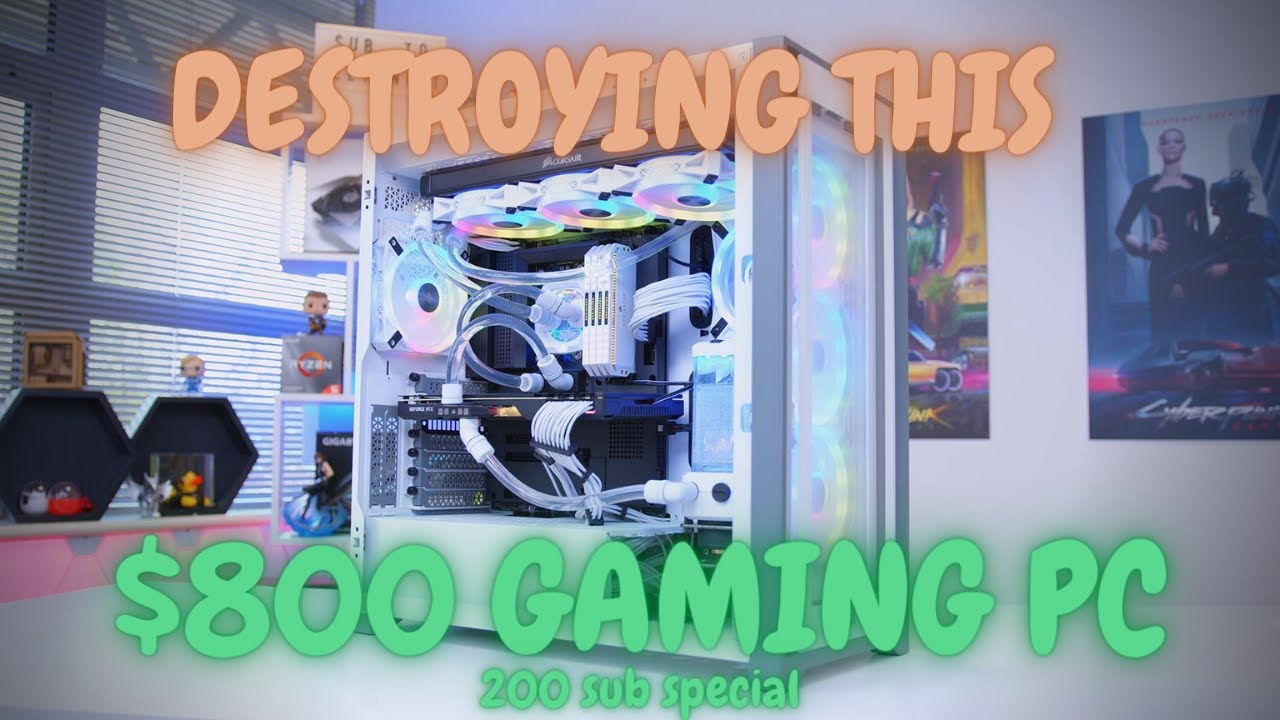 Destroying A Gaming PC for 200 Subs! (not clickbait) - YouTube