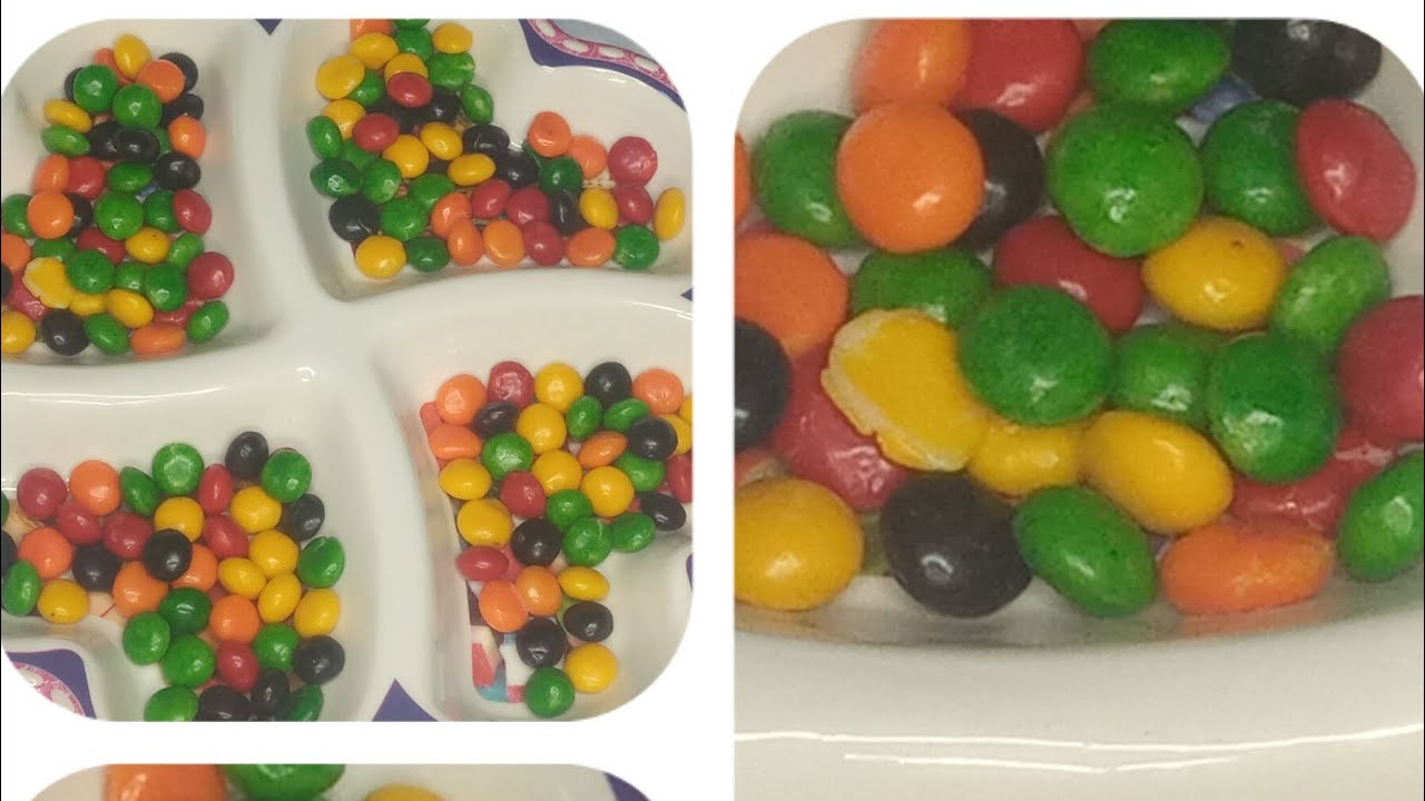 Satisfying Asmr /Rainbow Colours Candy /relaxing Sound... - YouTube