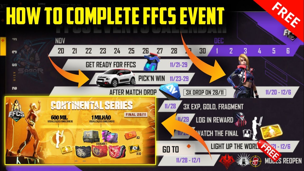 FREE FIRE NEW EVENT FFCS | ️ HOW TO COMPLETE FFCS EVENT | FREE FIRE NEW ...