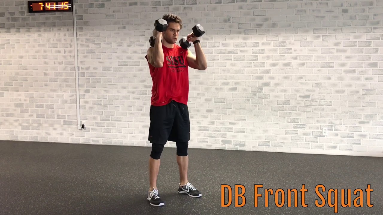 How-To: DB Front Squat - YouTube