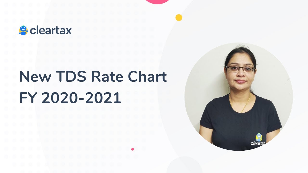 TDS rates FY 2020-21 | New TDS Rate Chart | Threshold Limit ...