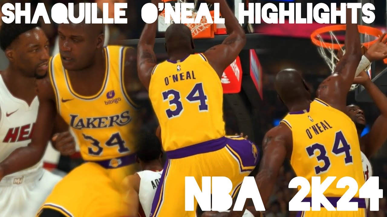 Can't Stop The Reign | Shaquille O'Neal Highlights | NBA 2K24 Gameplay ...