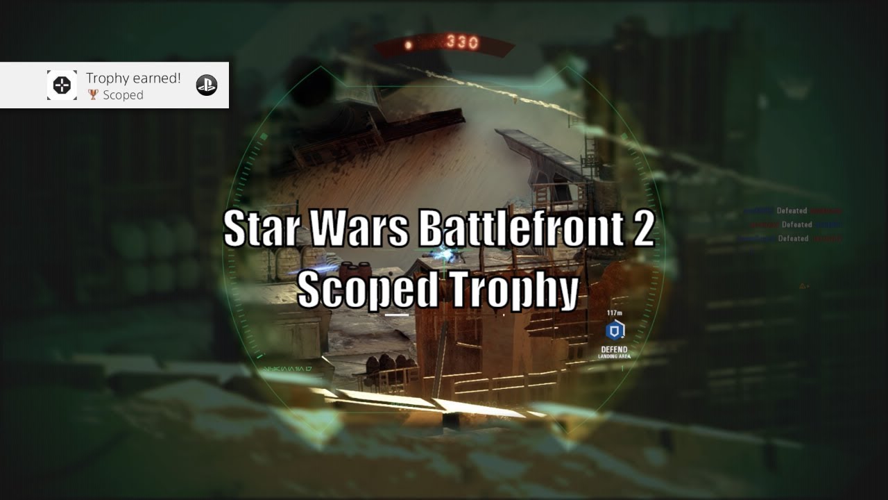 Star Wars Battlefront 2 - Scoped Trophy - YouTube
