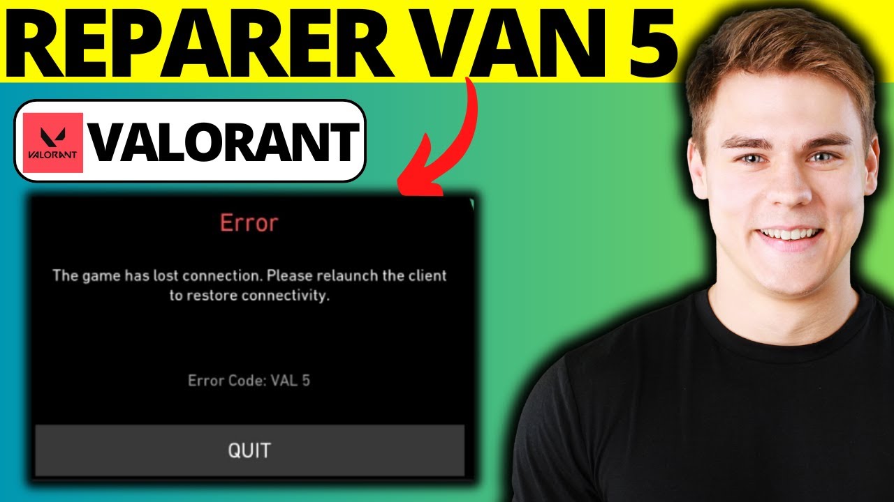 Comment Réparer Le Code D'erreur Valorant Val 5 - YouTube