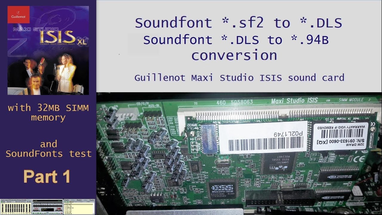 Conversion: SoundBank files *.SF2 to *.94B and test - YouTube
