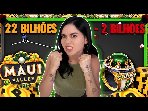 MAUI NOVA MESA DE 1 BILHÃO PARA ZERAR TODAS AS FICHAS NO 8 BALL POOL