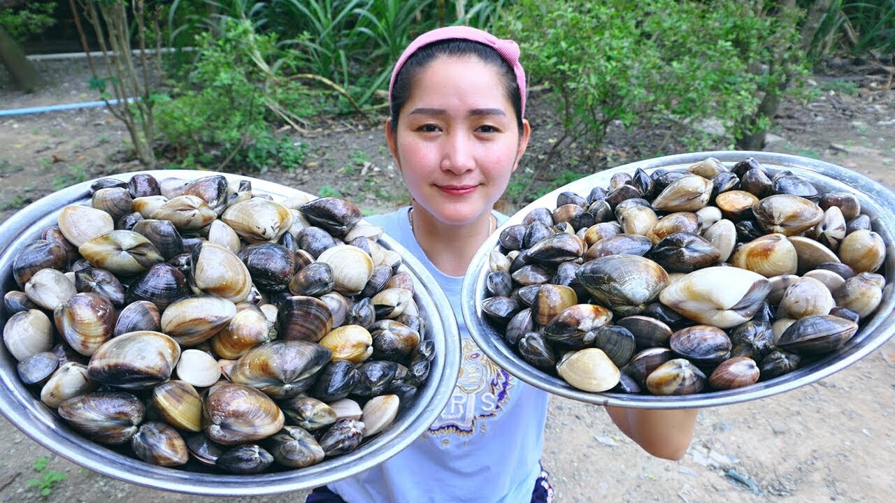 Yummy Hard Clam Cooking Tamarind - Hard Clam Stir Fry - Cooking With ...