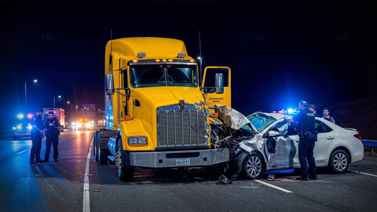 Truckers PUTTING an END to POLICE CHASE 4 - YouTube