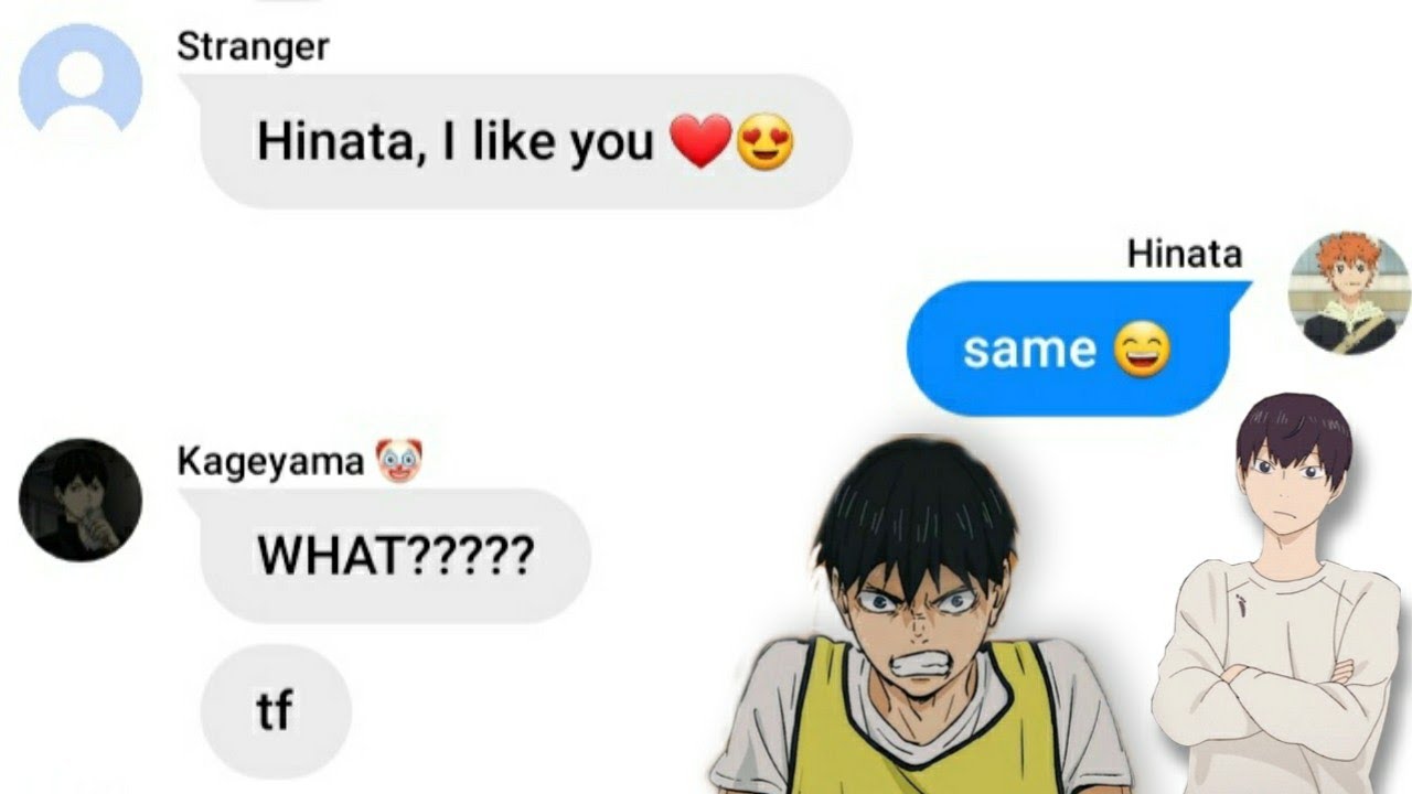 Haikyuu Texts Someone Confesses To Hinata π₯°π Youtube