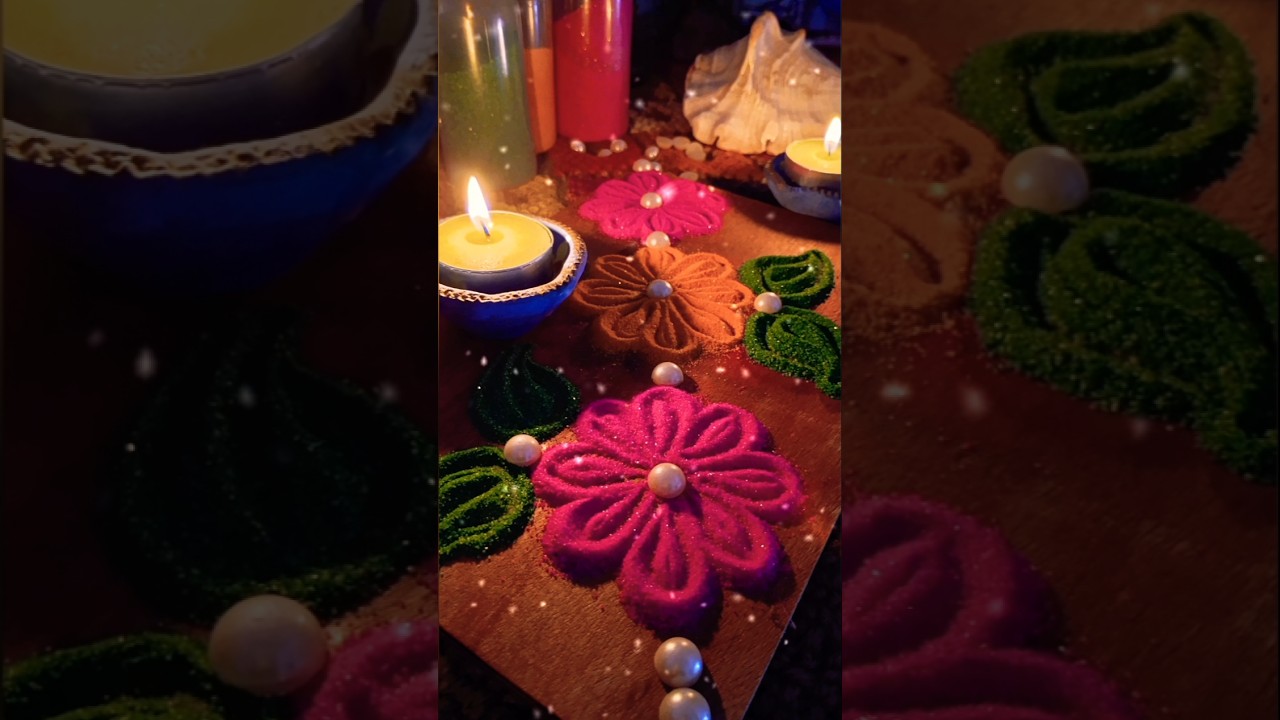 Easy rangoli #music - YouTube