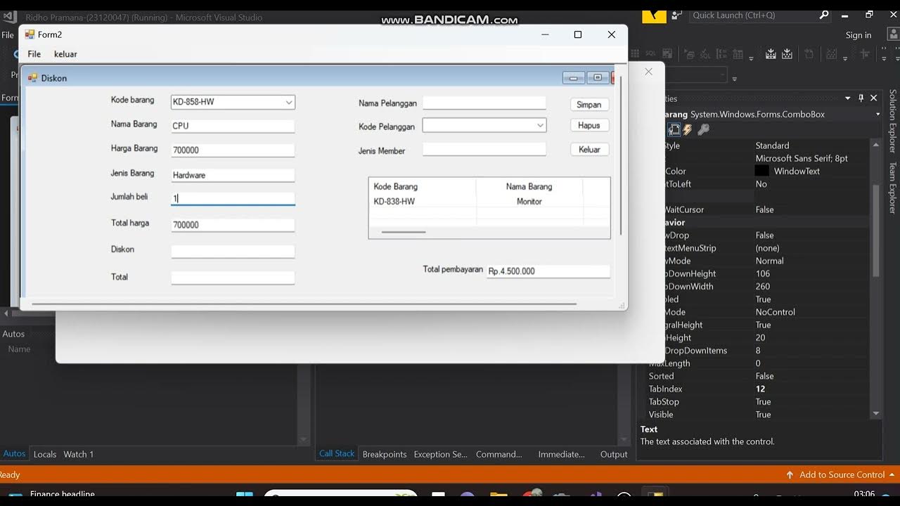 Basic Microsoft Visual Studio (UAS) - YouTube