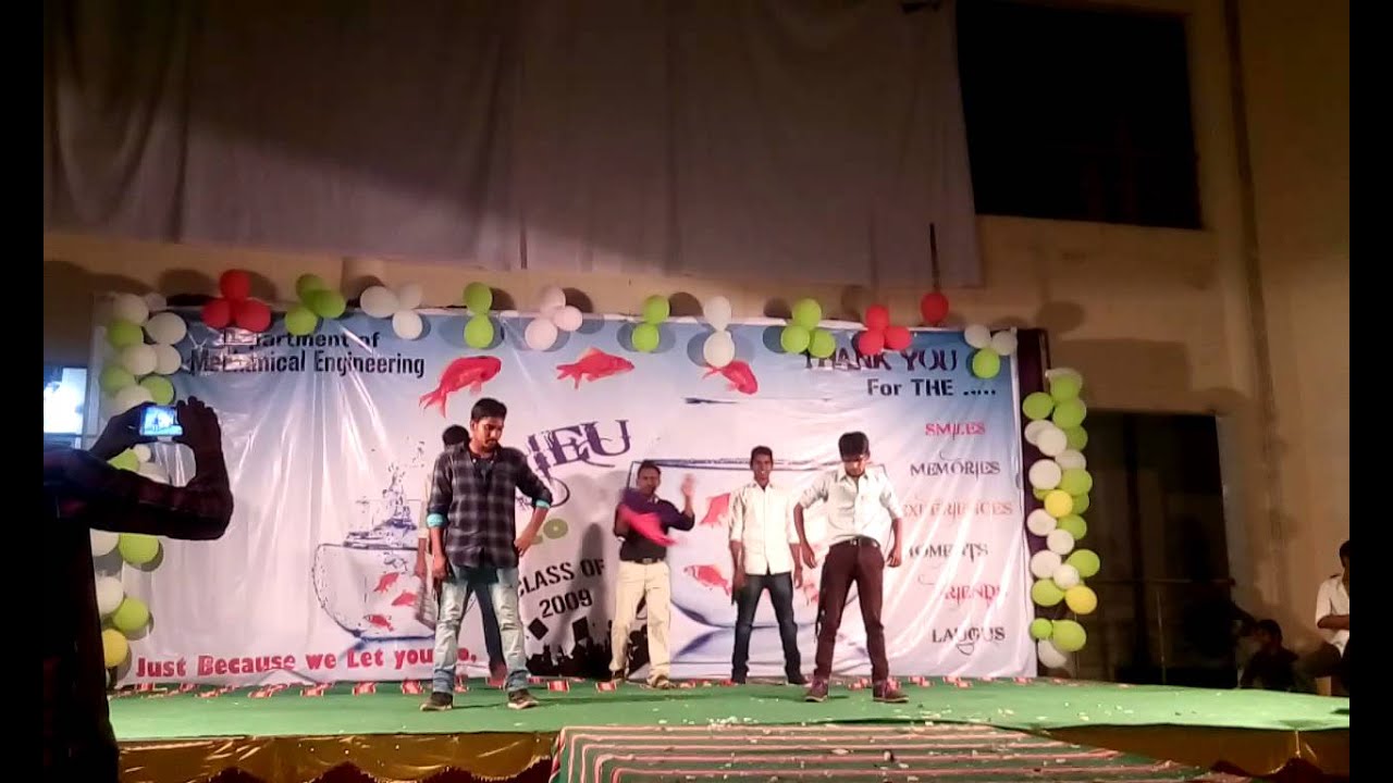 Mechanical Engineering Frewell dance 2015 at AP IIIT-Kadapa - YouTube