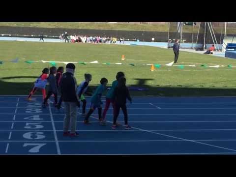 400 meter dash track race - YouTube