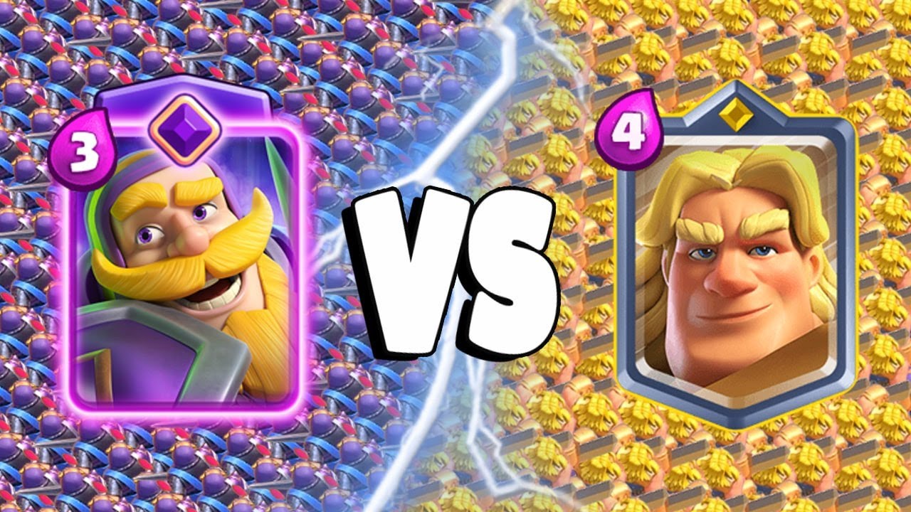 EVOLVED KNIGHT Vs GOLDEN KNIGHT - Clash Royale Battle - YouTube