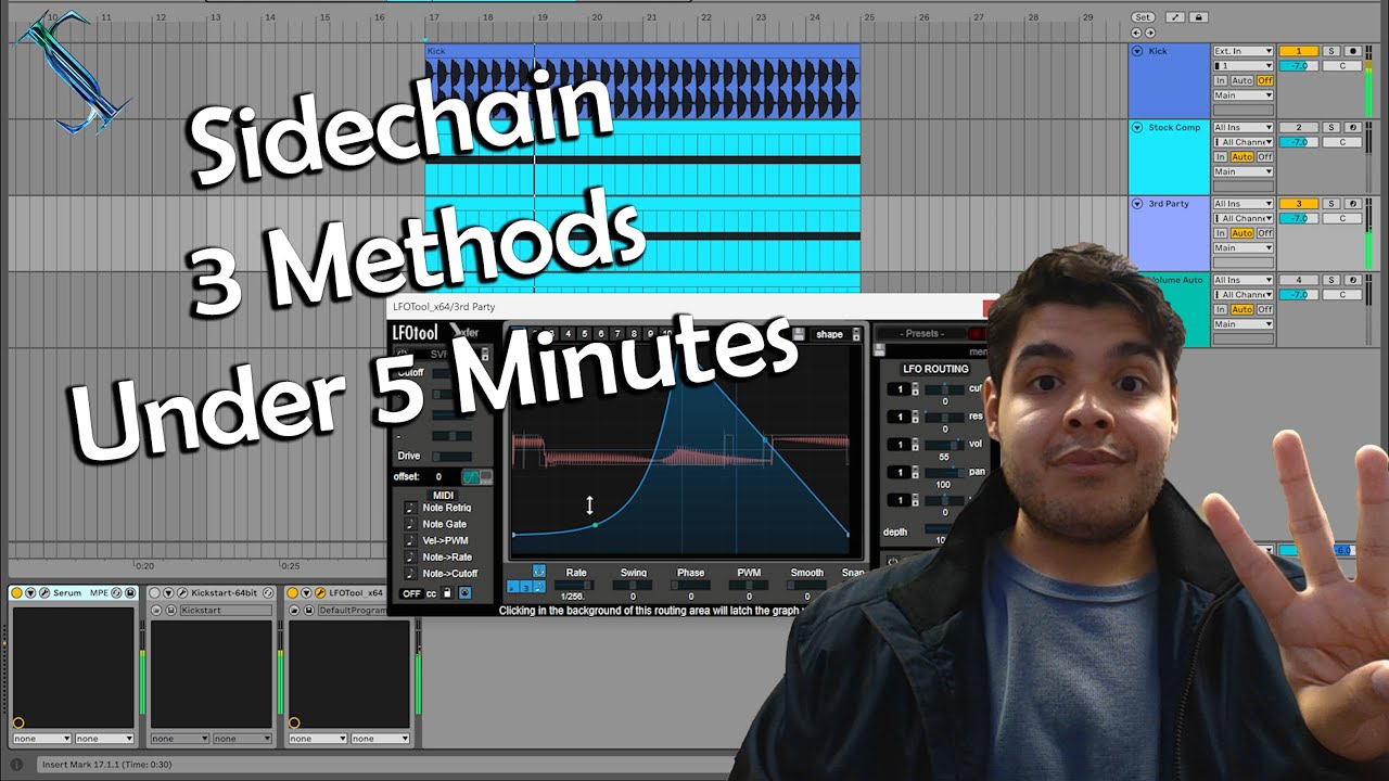 HOW TO: SideChain | 3 Easy Methods Stock, 3rd Party Vst, Volume (Ableton Tutorial) Under 5 Min ...