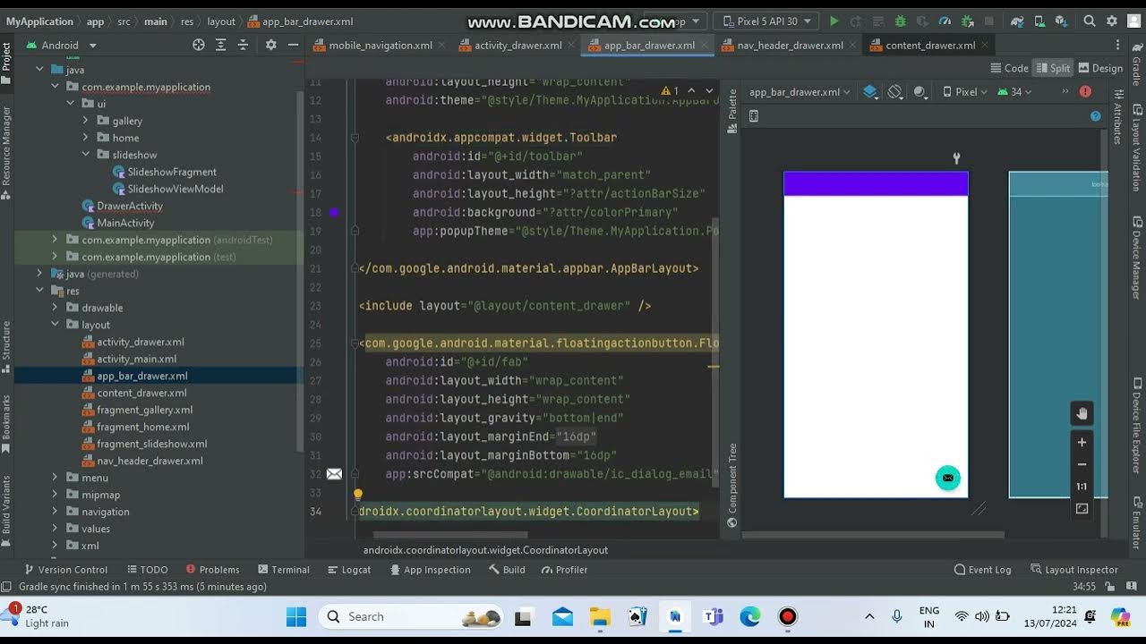 How to create navigation drawer activity - YouTube